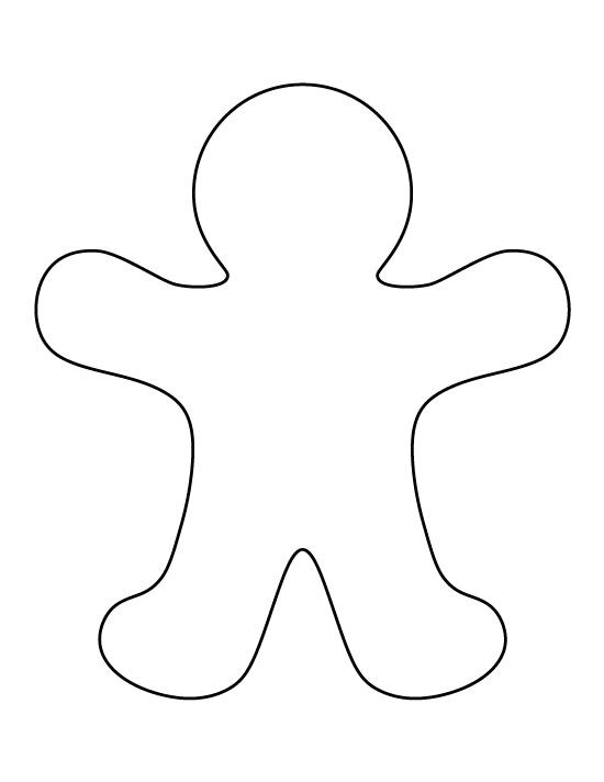 Printable Gingerbread Man Template Printable Gingerbread Man Template