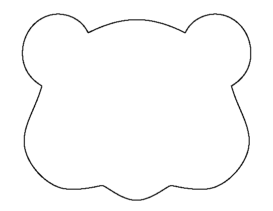 Printable Groundhog Face Template