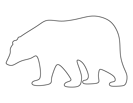 Polar Bear Outline Printable Printable Word Searches
