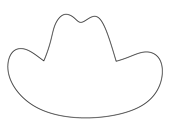 Printable Cowboy Hat Template