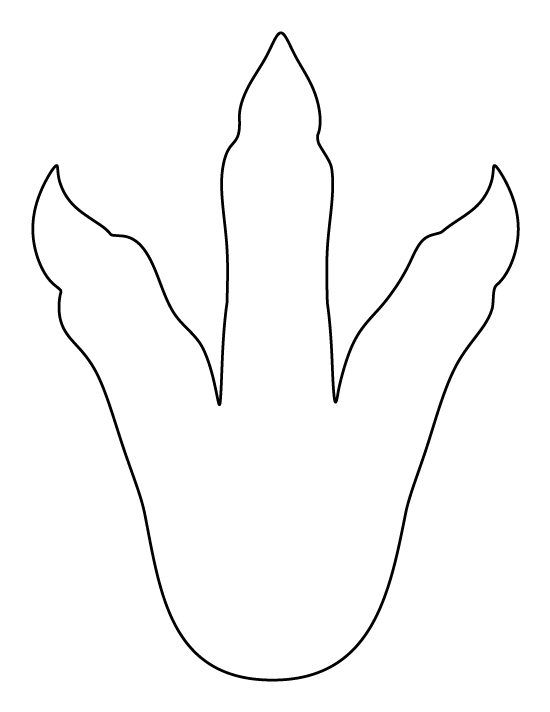Printable Dinosaur Footprint Template
