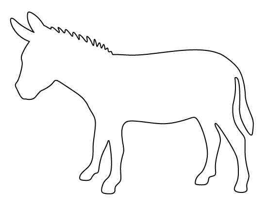Printable Donkey Template
