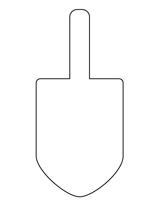 Printable Dreidel Template