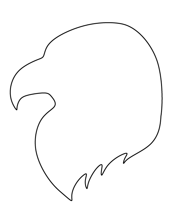 Printable Eagle Head Template