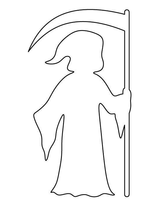Printable Grim Reaper Template