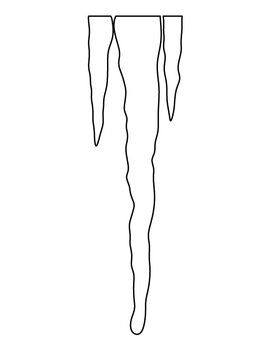 Printable Icicle Template