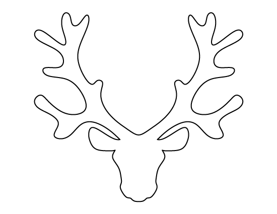 Reindeer Head Template Printable Printable Word Searches