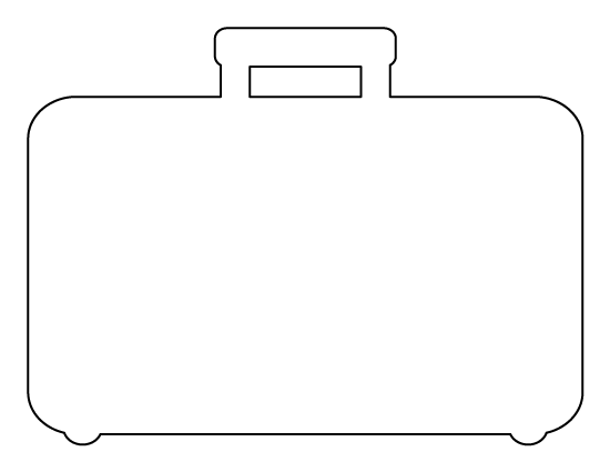 Printable Suitcase Template