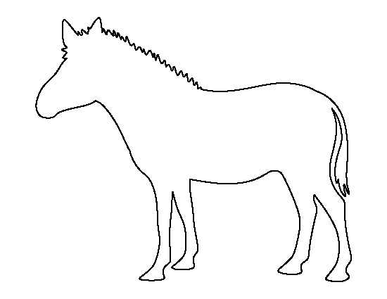 Printable Zebra Template